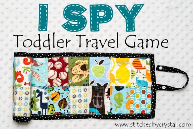 I Spy Toddler Travel Game FREE sewing tutorial - Sew Modern Kids