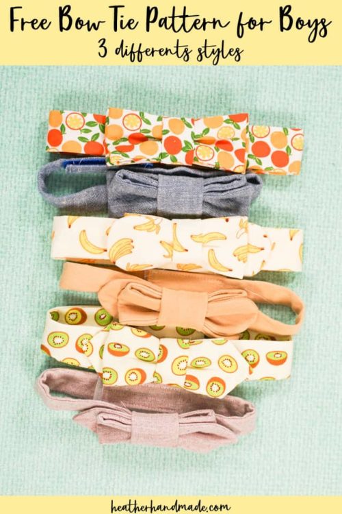 Bow Tie FREE sewing tutorial (3 styles and 3 sizes) - Sew Modern Kids