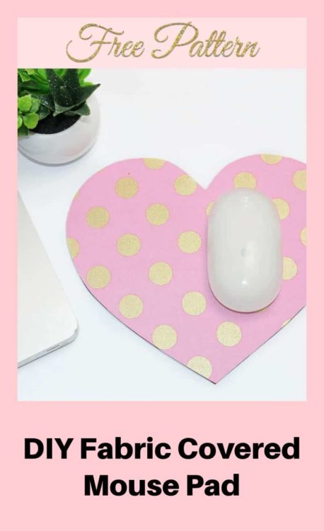 DIY Fabric Covered Mouse Pad FREE sewing pattern - Sew Modern Kids