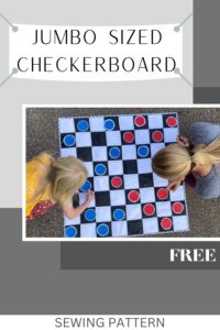 Jumbo Sized Checkerboard FREE sewing pattern - Sew Modern Kids