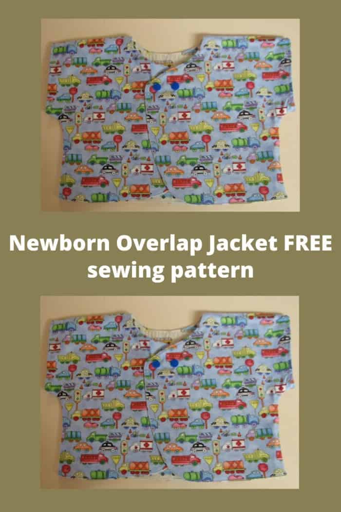 Newborn Overlap Jacket FREE sewing pattern - Sew Modern Kids