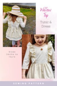 Willow Top, Tunic, and Dress sewing pattern (3mths to 12yrs) - Sew ...
