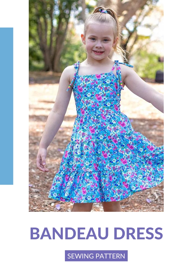 Bandeau Dress sewing pattern (Sizes 2 to 14) - Sew Modern Kids