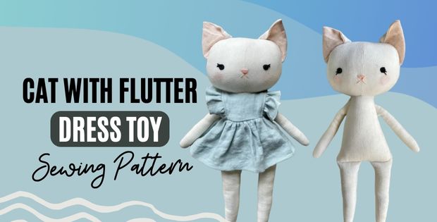 Cute Kitty Softie Cat sewing pattern - Sew Modern Kids