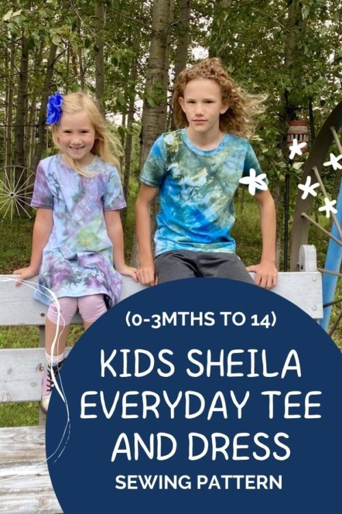 Kids Sheila Everyday Tee and Dress sewing pattern (0-3mths to 14) - Sew ...