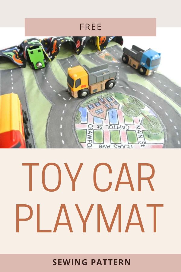 Toy Car Playmat FREE sewing pattern - Sew Modern Kids