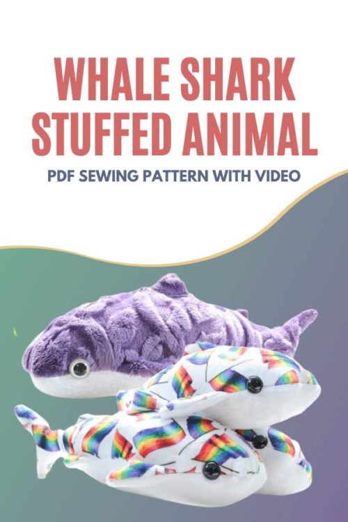 Whale Shark Stuffed Animal sewing pattern (with video) - Sew Modern Kids