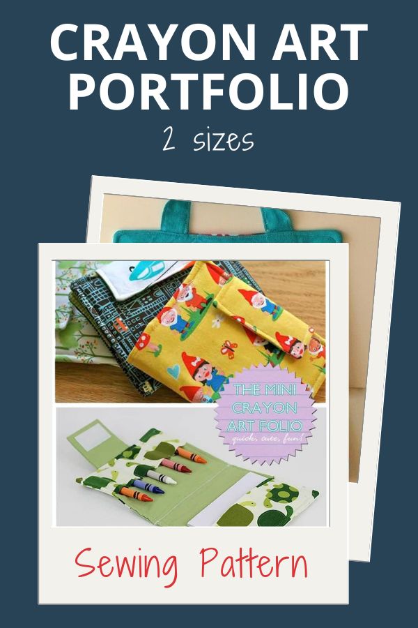 Crayon Art Portfolio sewing pattern (2 sizes) - Sew Modern Kids