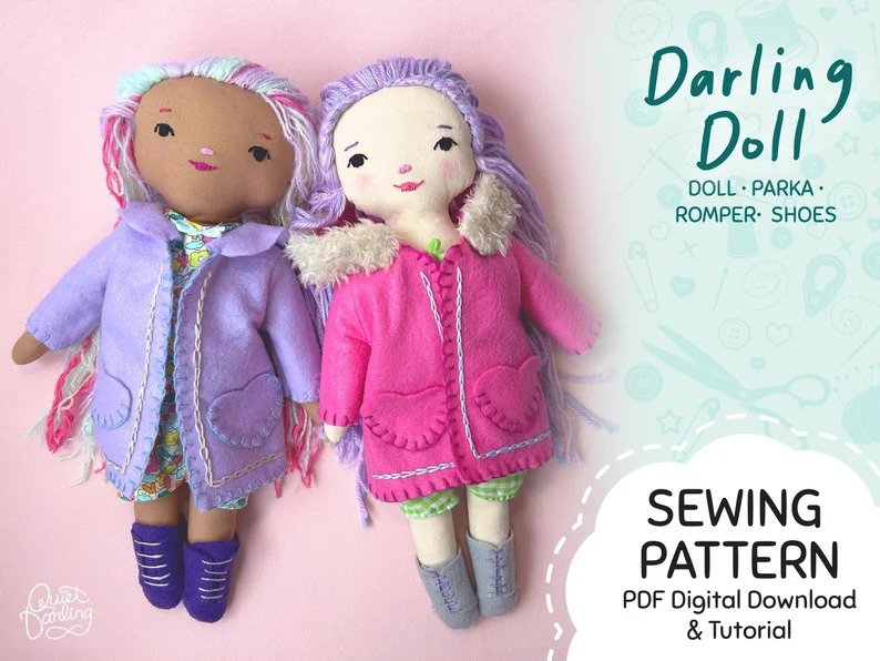 Darling Doll sewing pattern - Sew Modern Kids