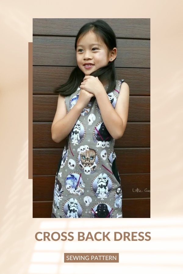 Cross Back Dress sewing pattern (Premie to 5/6T) - Sew Modern Kids