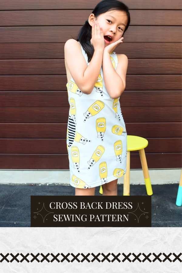 Cross Back Dress sewing pattern (Premie to 5/6T) - Sew Modern Kids