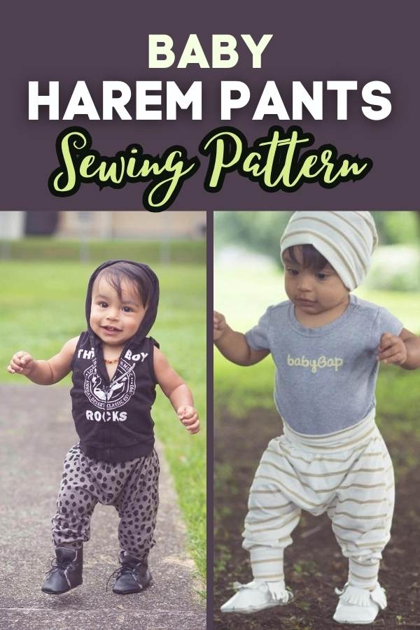 Harem Pants sewing pattern (0-6mths to 4-5yrs) - Sew Modern Kids