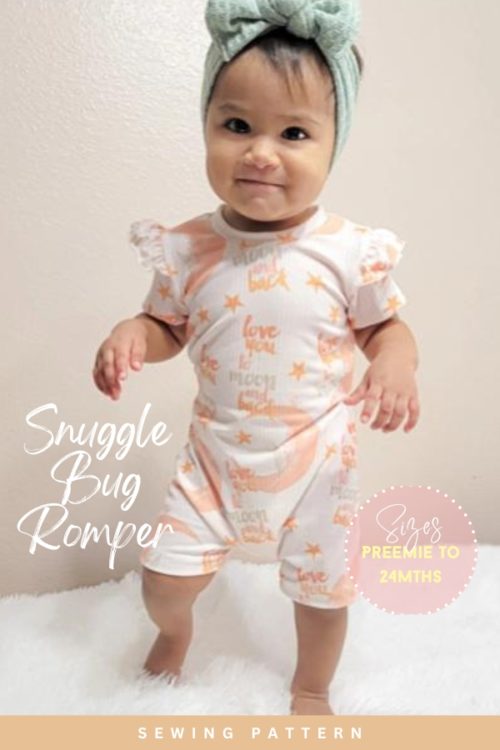Snuggle Bug Romper sewing pattern (Preemie to 24mths) - Sew Modern Kids