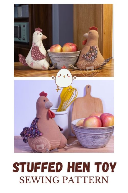 Stuffed Hen Toy sewing pattern - Sew Modern Kids