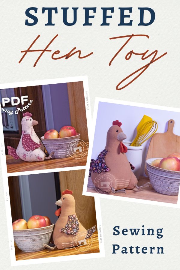 Stuffed Hen Toy sewing pattern - Sew Modern Kids