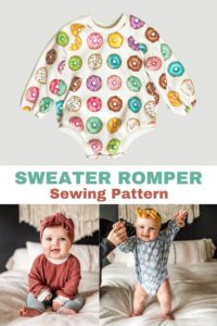 Sweater Romper sewing pattern (0-3mths to 18-24mths) - Sew Modern Kids