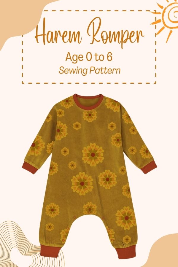 Harem Romper sewing pattern (Age 0 to 6) - Sew Modern Kids