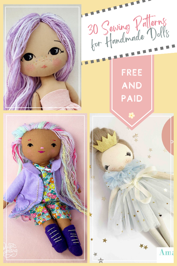 30 Dolls sewing patterns (free and paid) - Sew Modern Kids