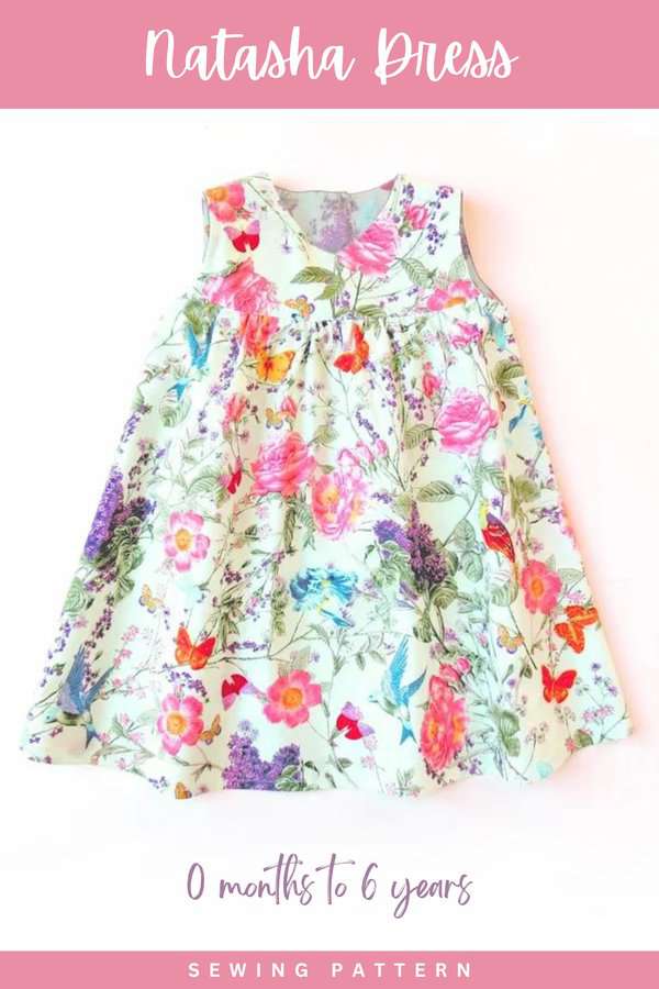 Natasha Dress sewing pattern (0 months to 6 years) - Sew Modern Kids