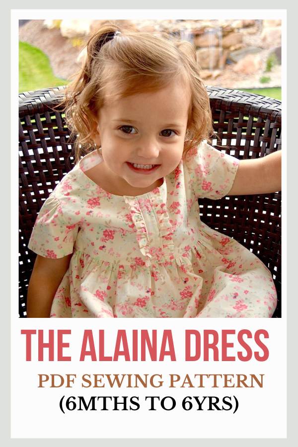 The Alaina Dress sewing pattern (6mths to 6yrs) - Sew Modern Kids