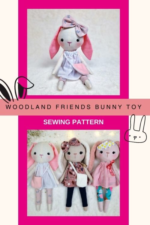 Woodland Friends Bunny Toy sewing pattern - Sew Modern Kids