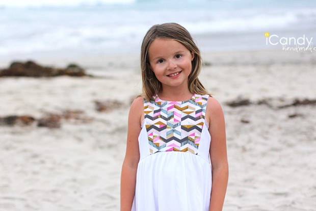 DIY Contrast Bib Dress FREE sewing pattern and tutorial - Sew Modern Kids