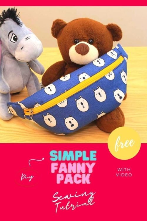 Simple Fanny Pack FREE sewing tutorial (+ video) - Sew Modern Kids