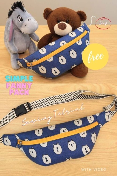 Simple Fanny Pack FREE sewing tutorial (+ video) - Sew Modern Kids