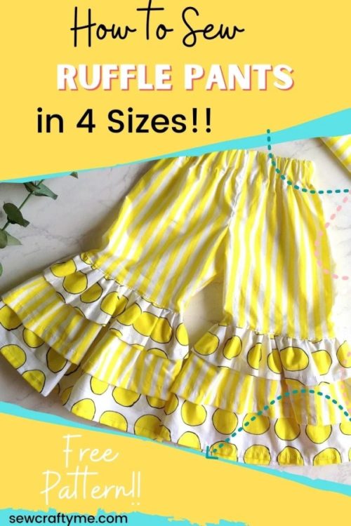 Girls Ruffle Pants FREE sewing tutorial and pattern (6/12mths to 2yrs ...
