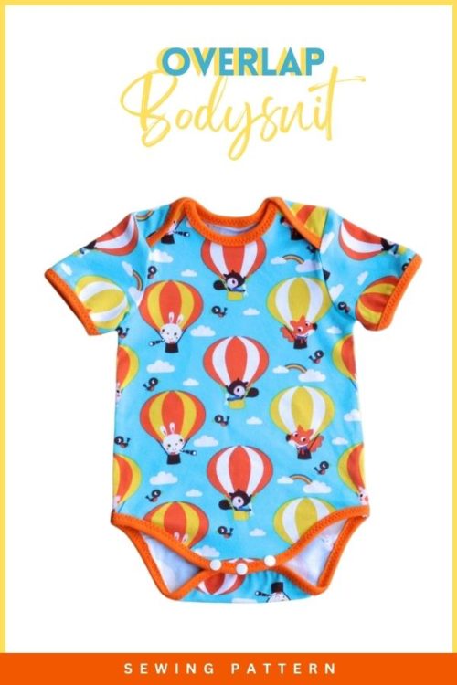 Overlap Bodysuit sewing pattern (Preemie to 2-3T) - Sew Modern Kids