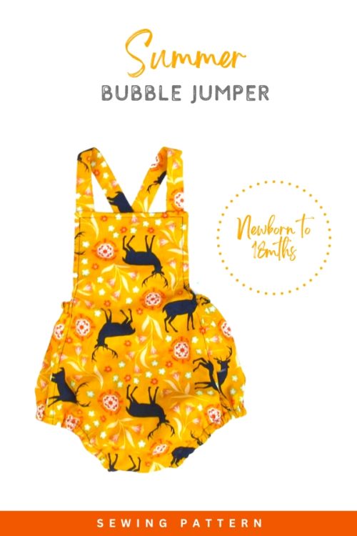 Summer Bubble Jumper sewing pattern (Newborn to 18mths) - Sew Modern Kids