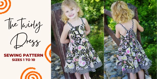 Adria Full Circle Dress sewing pattern (2T-10Y) - Sew Modern Kids