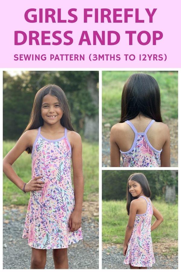 Girls Firefly Dress and Top sewing pattern (3mths to 12yrs) - Sew ...