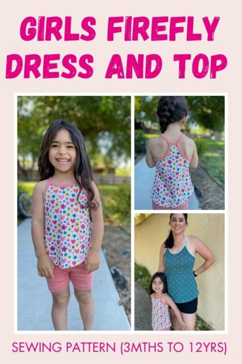 Girls Firefly Dress and Top sewing pattern (3mths to 12yrs) - Sew ...