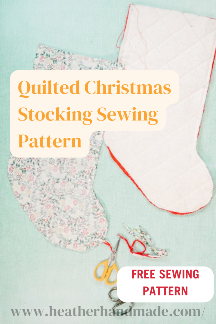Quilted Christmas Stocking FREE sewing pattern - Sew Modern Kids
