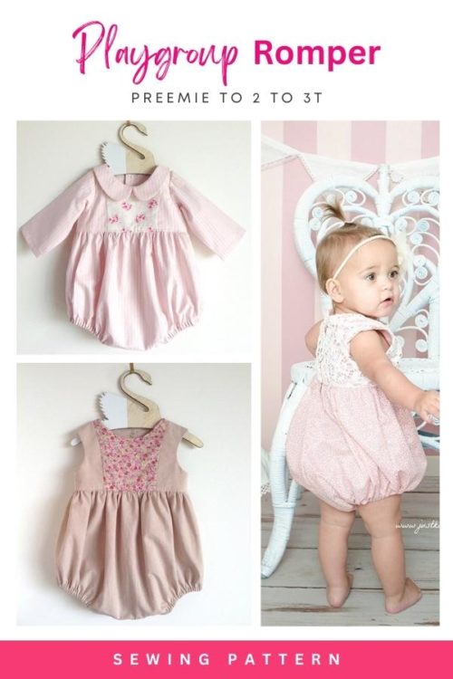 Playgroup Romper sewing pattern (Preemie to 2-3T) - Sew Modern Kids