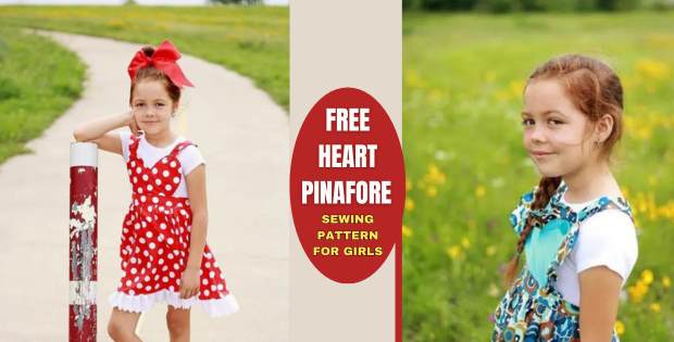 Free Heart Pinafore Sewing Pattern for Girls - Sew Modern Kids