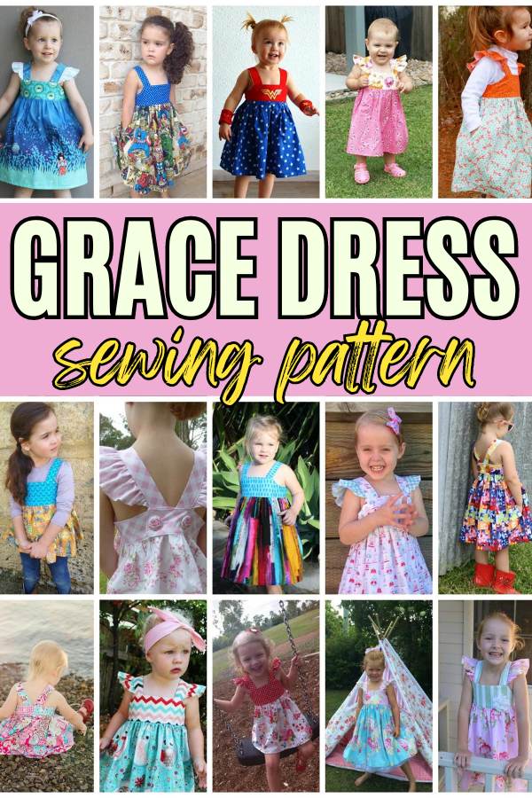 Grace Dress sewing pattern (Sizes 0 to 6) - Sew Modern Kids