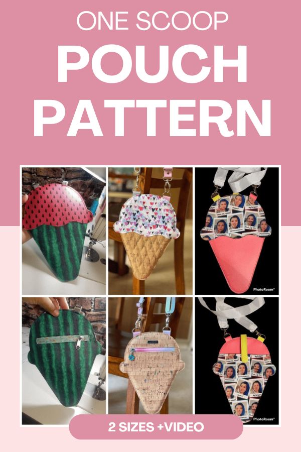 One Scoop Pouch Pattern(2 SIZES +VIDEO) - Sew Modern Kids