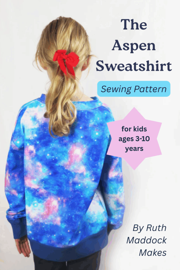 The Aspen Sweatshirt Sewing Pattern by Ruth Maddock Makes - Sew Modern Kids