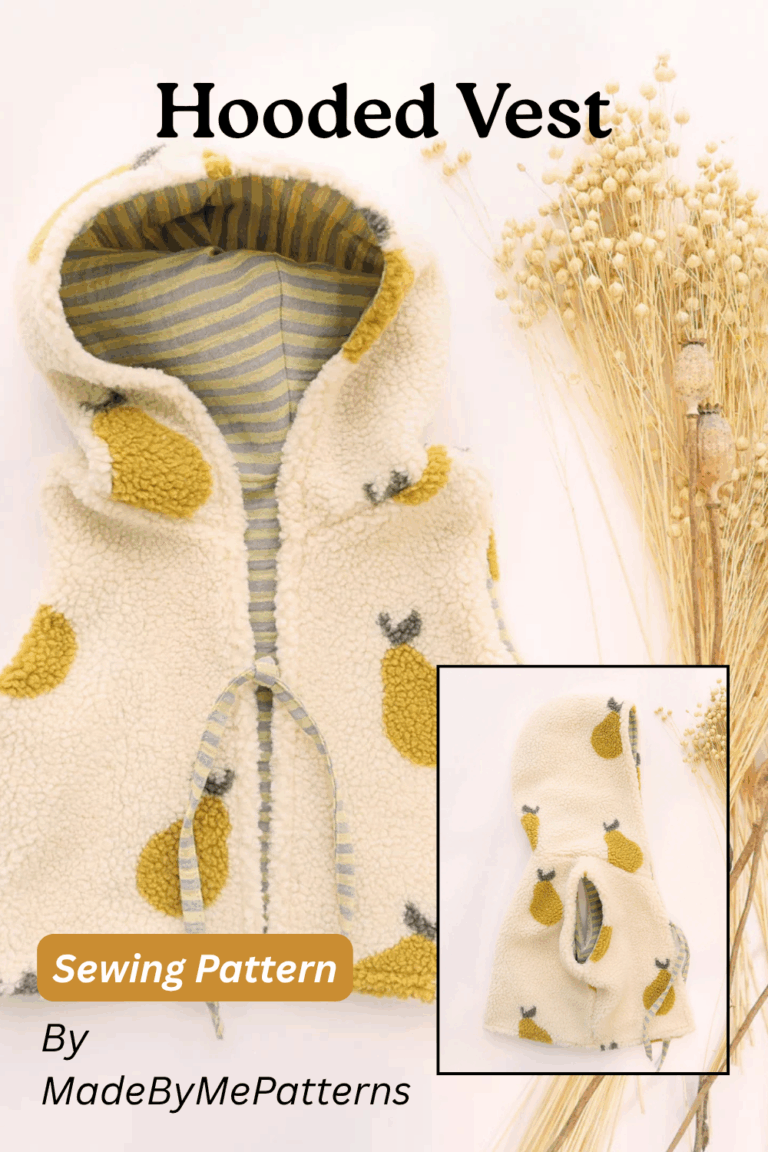 Hooded Vest Sewing Pattern by MadeByMePatterns - Sew Modern Kids